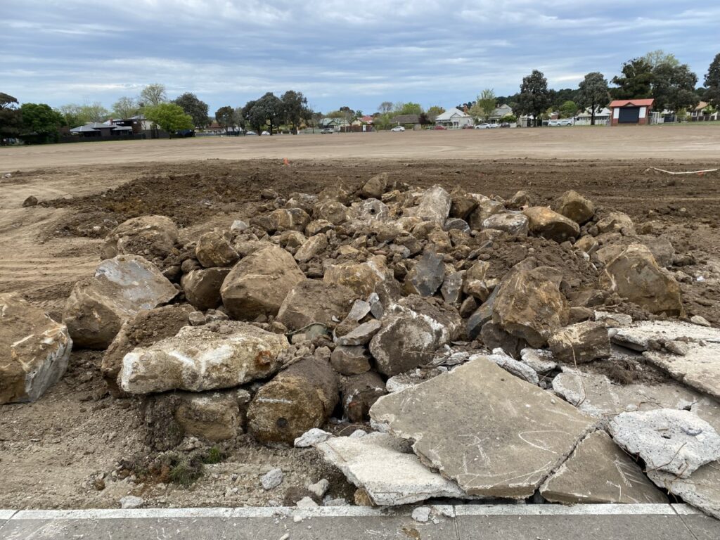 Main Oval upgrade underway - Your chance to own your own piece of the ...