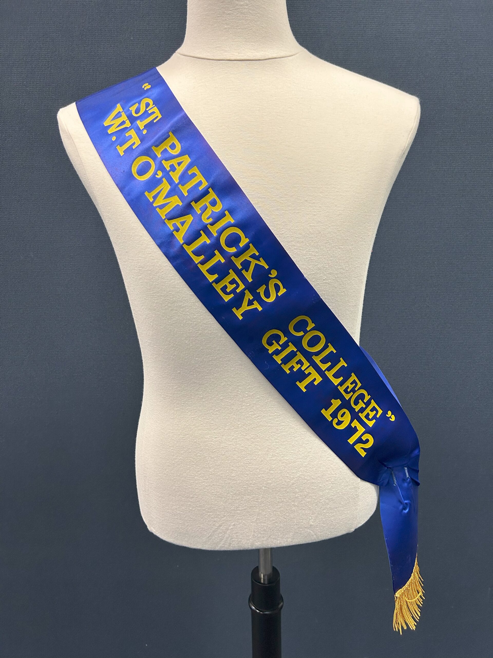 W.T. O’Malley Gift sash returns to SPC | News | St Patrick's College
